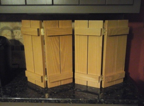 Rekindled Treasures handcrafted wood and painted interior shutters for ...